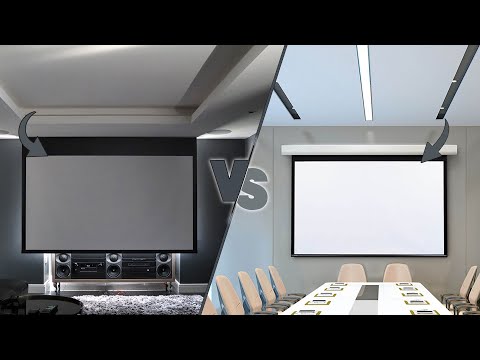 Grey vs White Projection Screen Comparison - Which is Right for You?