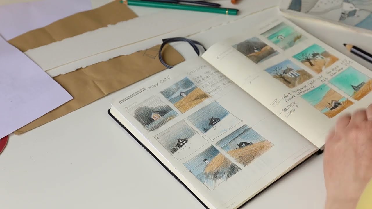 Studio Process No. 01 — Sketching Landscapes for the Quiet Places Series