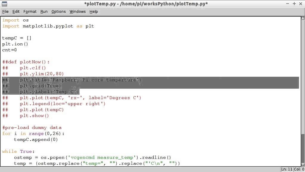 comment/uncomment block of Python code using IDLE
