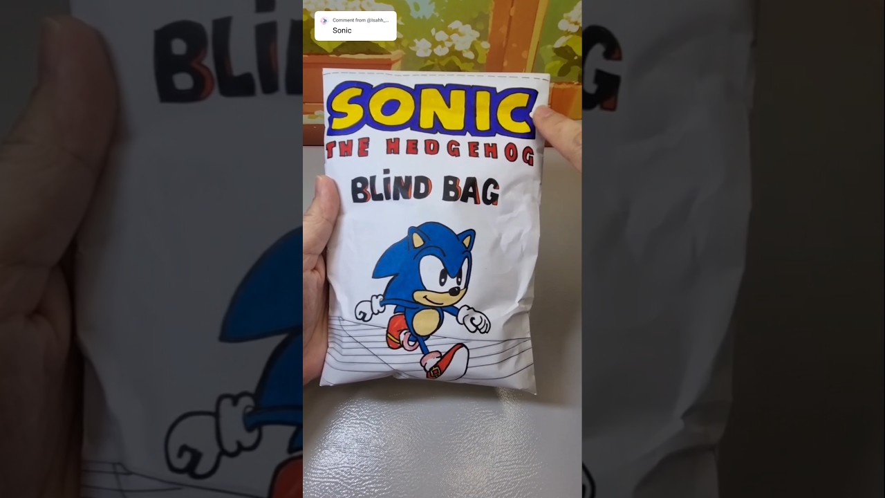 sonic the hedgehog blind bag #diy #creativecrafts #sonic #sonicthehedgehog #unboxing #papercraft