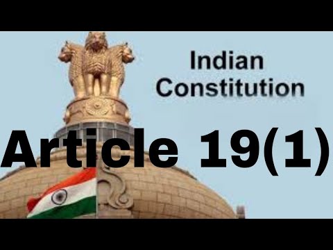 Indian constitution Article 29(1)freedom of speech freedom of expression in Hindi #