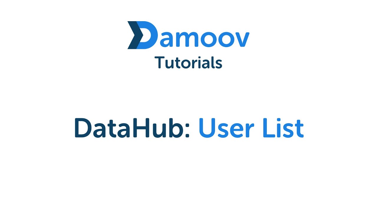 User List Tutorial | Damoov