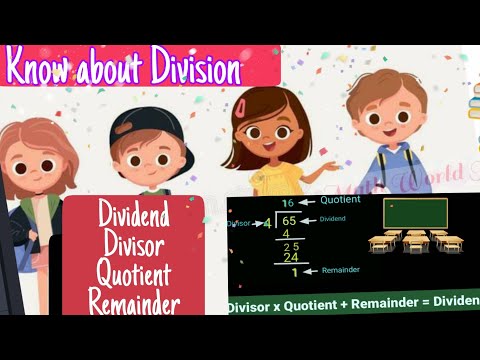 Dividend|Divisor|Quotient|Relation in Division