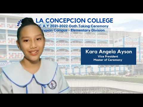 OATH TAKING CEREMONY OF NEWLY ELECTED SSC OFFICERS OF ELEMENTARY KAYPIAN CAMPUS 2021
