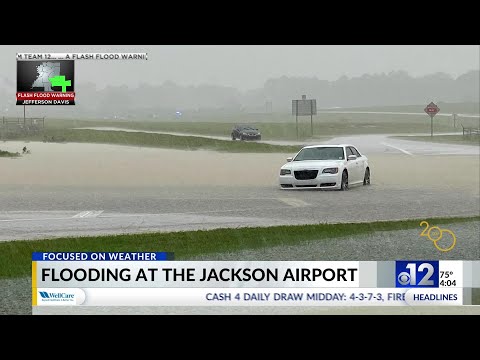 Flash flooding near Jackson airport