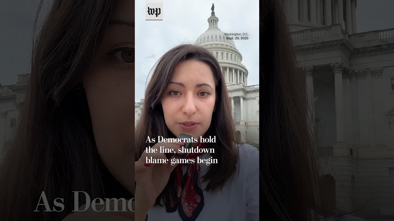 As Democrats hold the line, shutdown blame games begin
