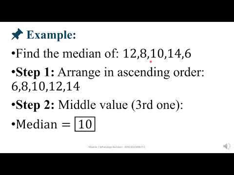 Mean median and mode example