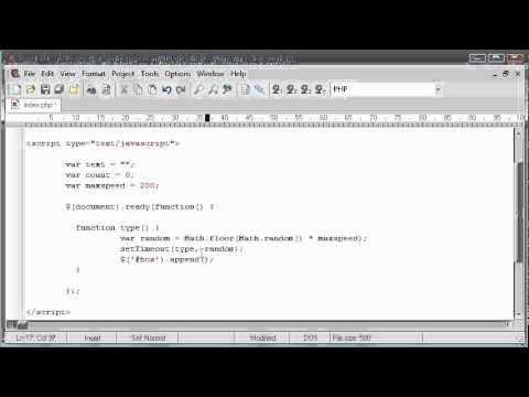 Learn jQuery Tutorials Realistic typewriter typing effect - Mind Luster