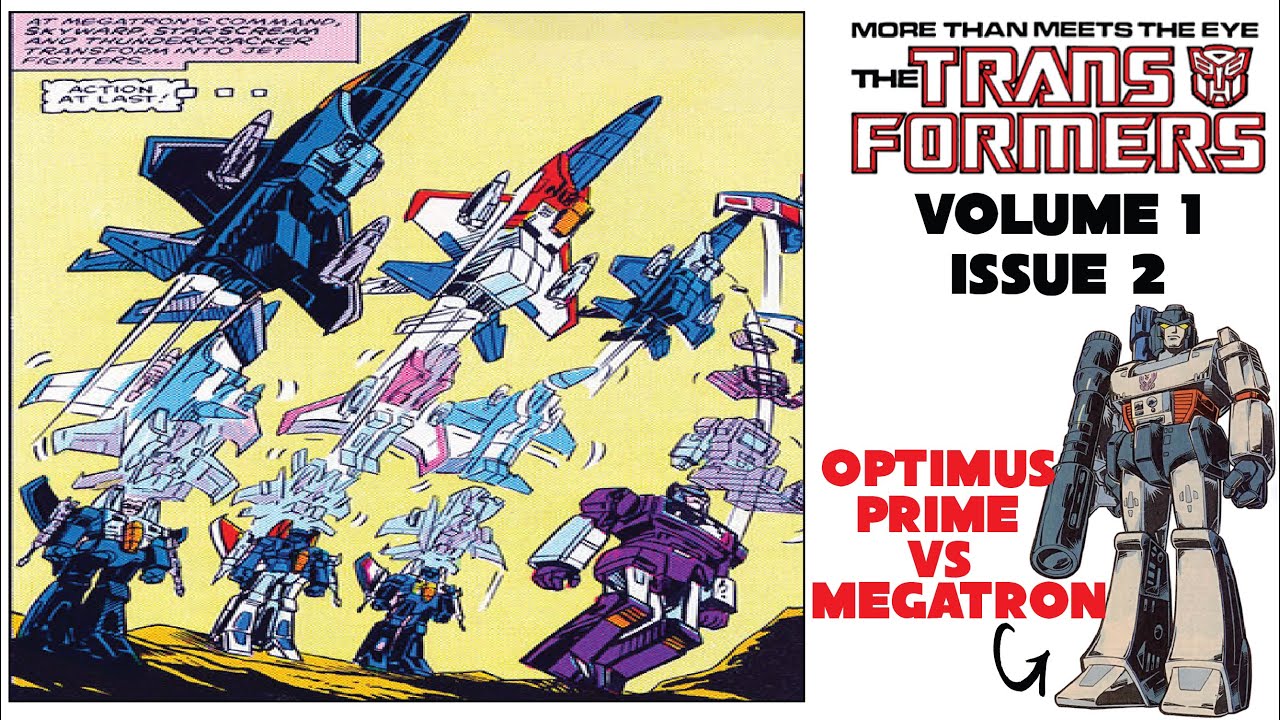 Transformers Volume 1 Issue 2 Marvel Comic Book Summary: Optimus Prime Vs Megatron #transformers
