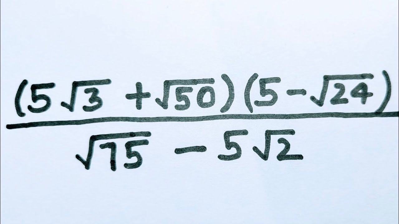 🔥 Simplify A Nice Square Root Math Problems | Nice Square Root Algebra Simplification