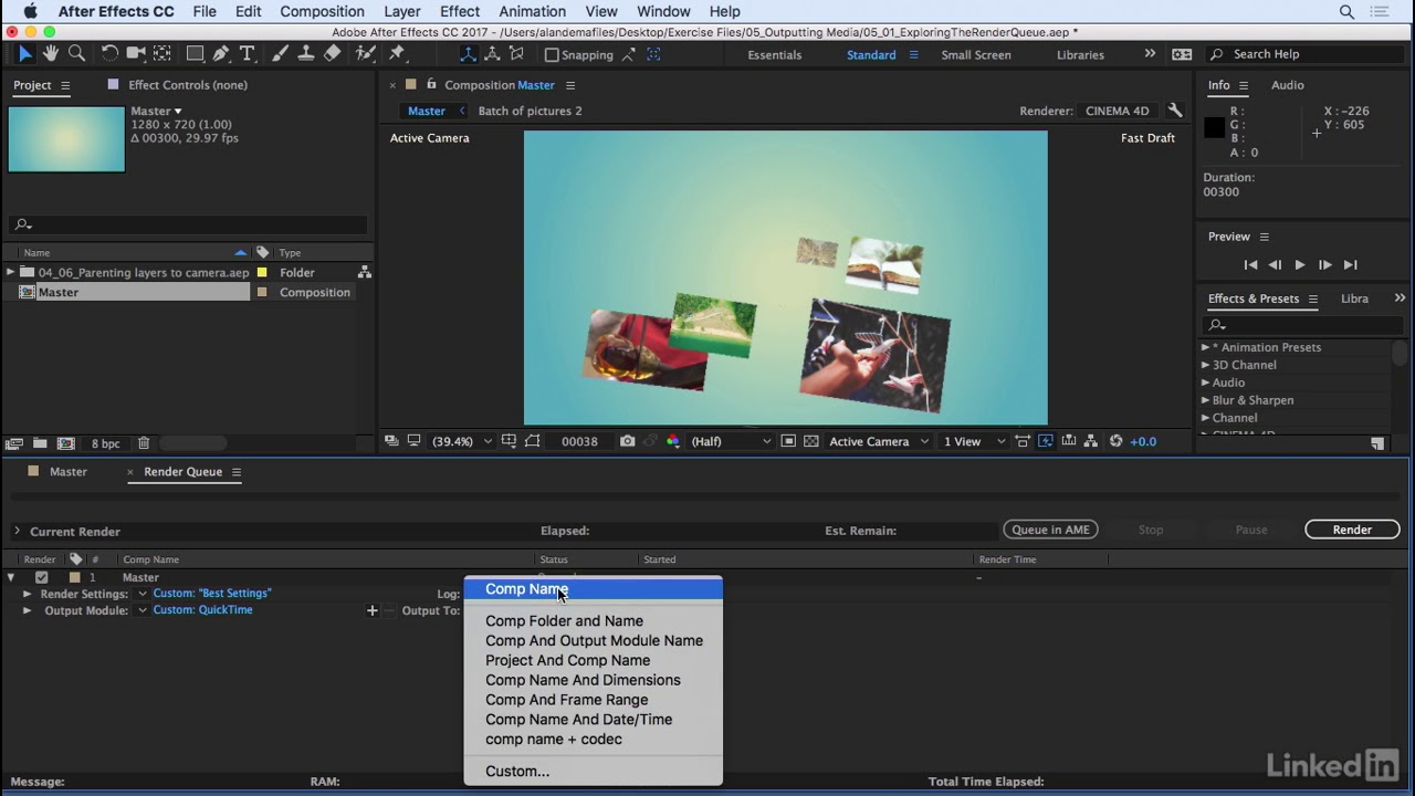 After Effects CC Exploring the Render Queue Tutorial