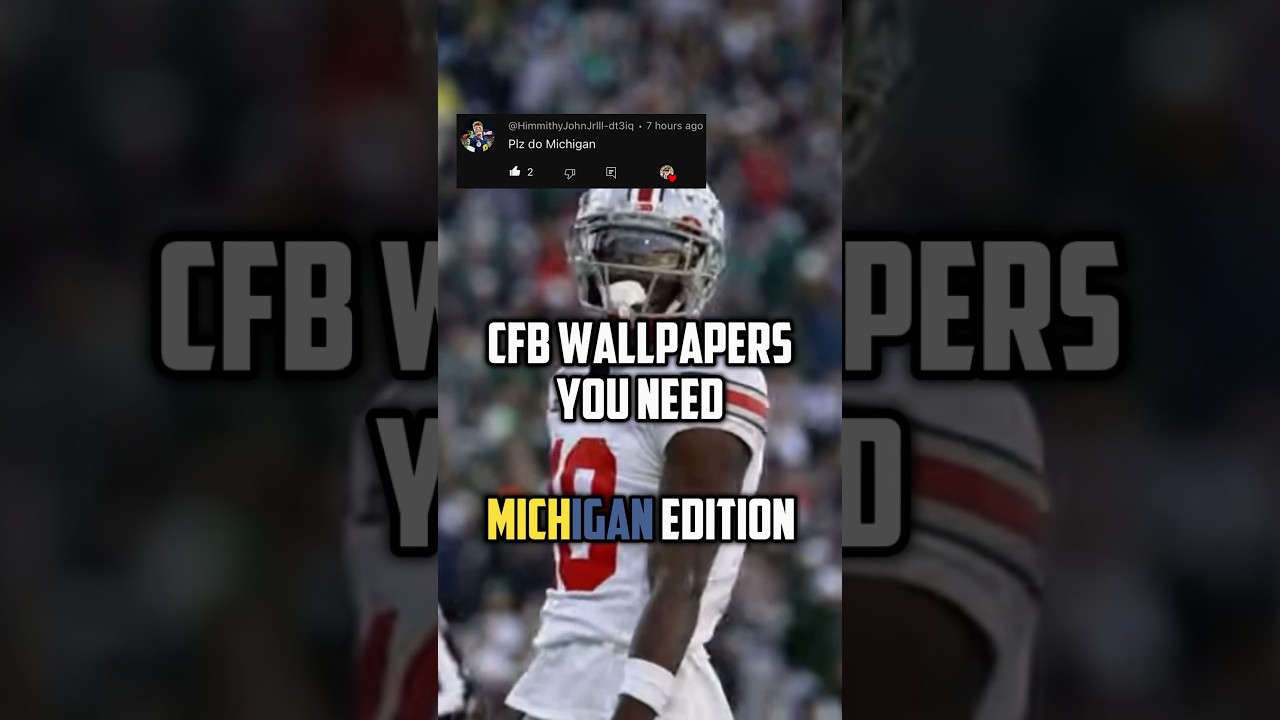 CFB Wallpapers You Need🏈 #edits #football #cfb #shorts #michiganwolverines​​⁠