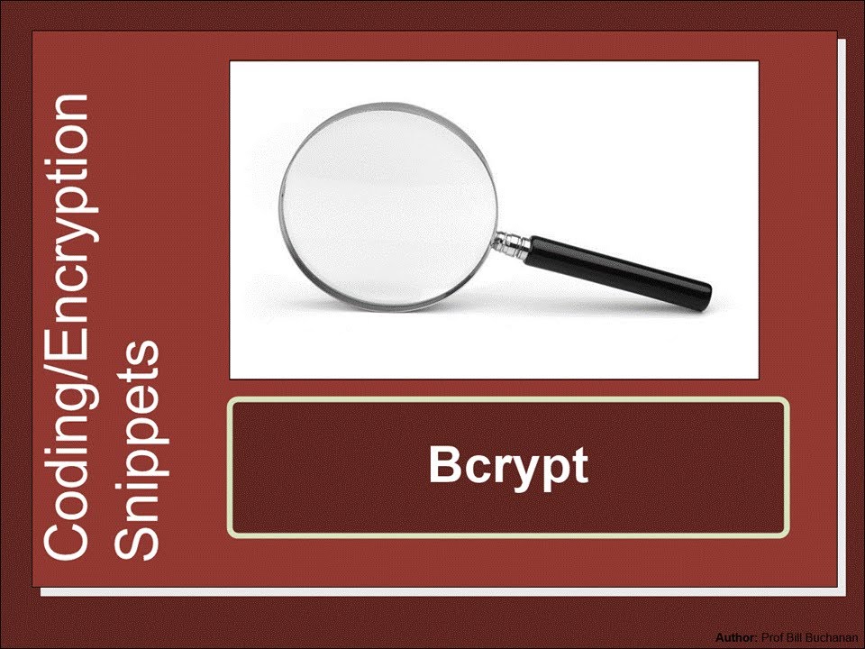 Security Snippets: Bcrypt