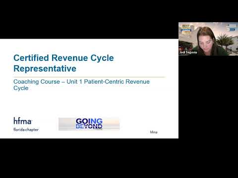 "Ignite the Spark" in Yourself! Obtain your CRCR Certification with FL HFMA: Part 2