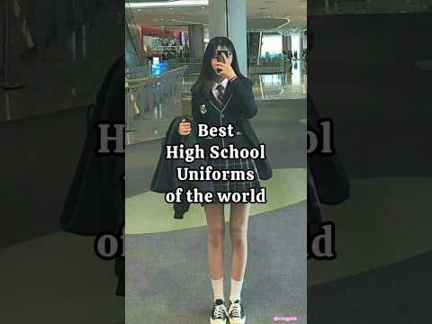 Best high school uniforms of the world👔 #highschool #schooluniform #aesthetic #pinterest #fypシ゚viral