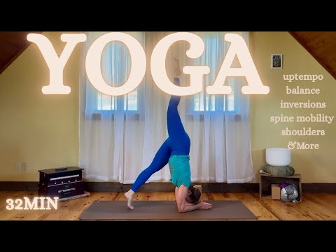 YOGA into Pincha Mayurasana DolphinePose Grounding midline center legs hips