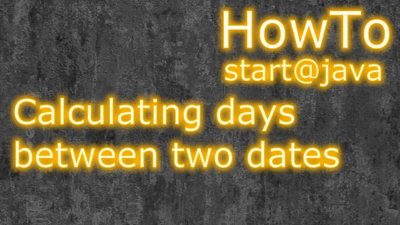 Java: Calculating days between two dates