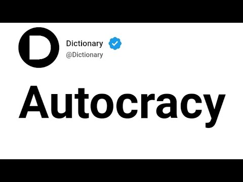 Autocracy Meaning In English