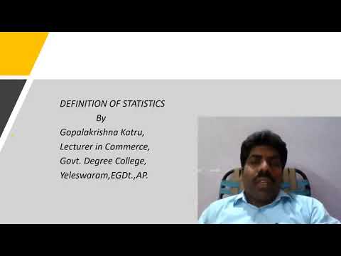 Meaning and Definition of Statistics