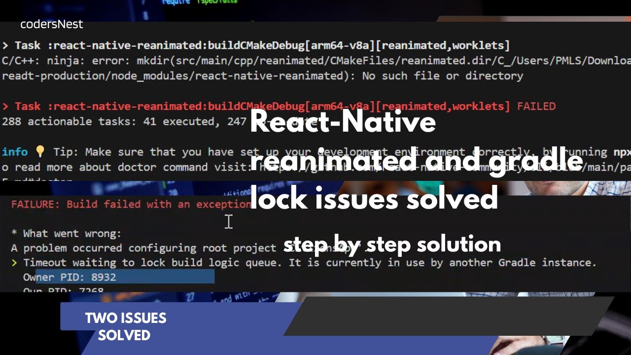Solved: React Native Build Failed | Reanimated & Gradle Lock Issue Fixed!