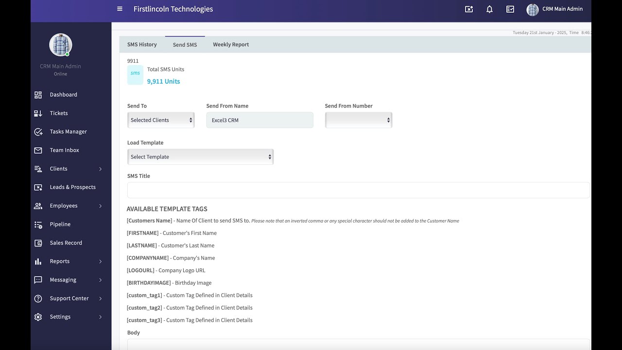 Sending Bulk SMS with Dynamic Text