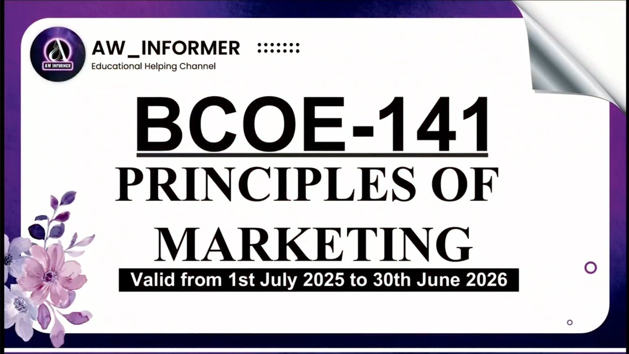 BCOE 141 Solved Assignment 25–26 | BCOE 141 Solved Assignment in English 25–26 | Free on #yt #ignou