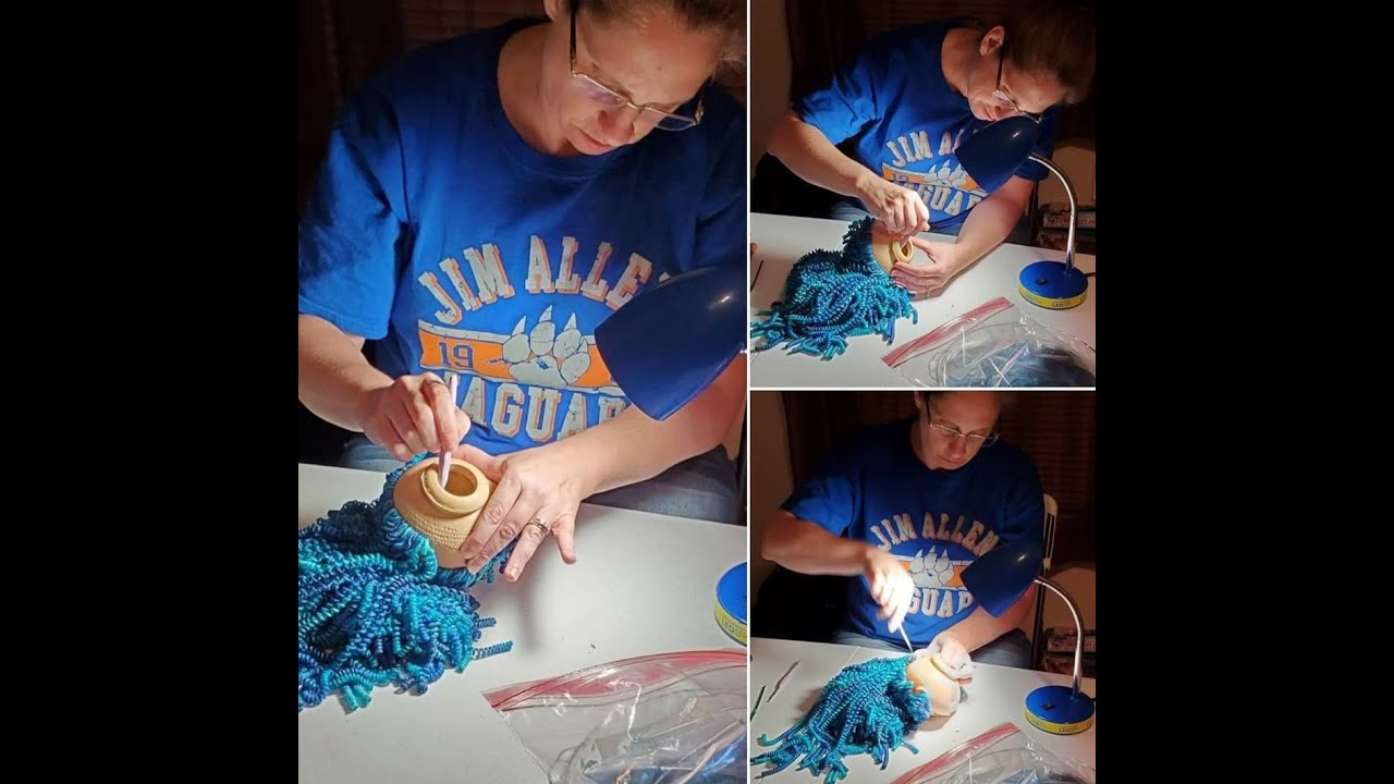 Cabbage Patch Kid Hair Re-root - Tutorial - Lock & Loop #cabbagepatchkids