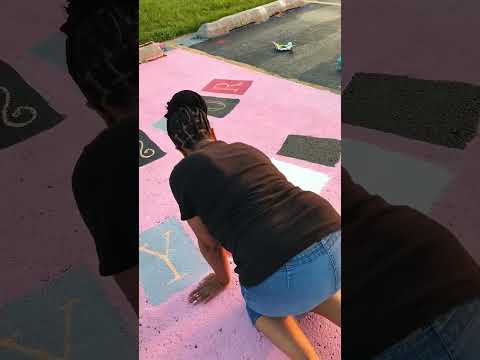 Painting a Parking Space #lettering