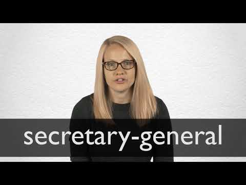 How to pronounce SECRETARY-GENERAL in British English