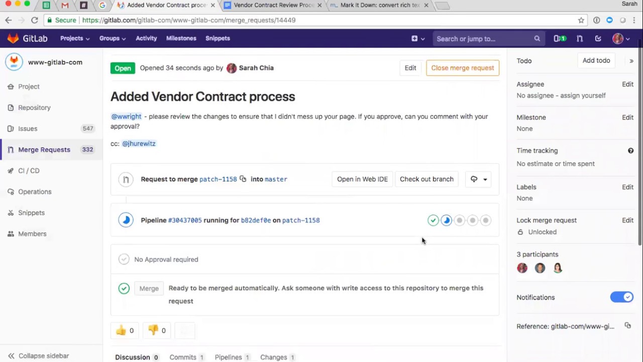 How to make a handbook page from a Google Doc