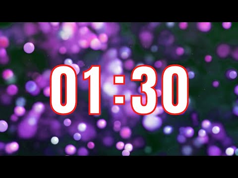 1 Minute 30 Second Countdown Timer with Music - Simple and Clean