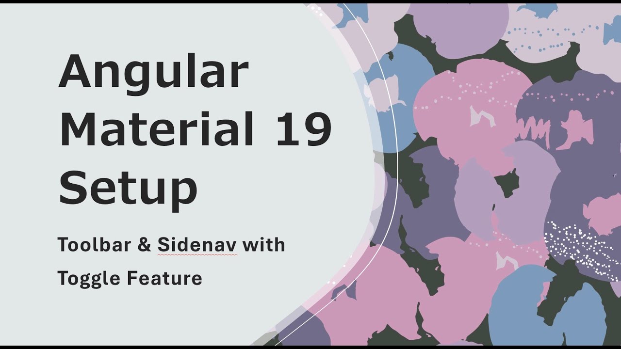Angular Material 19 Setup – Toolbar & Sidenav with Toggle Feature