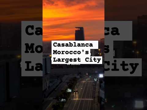 Exploring Casablanca, Morocco's Largest City