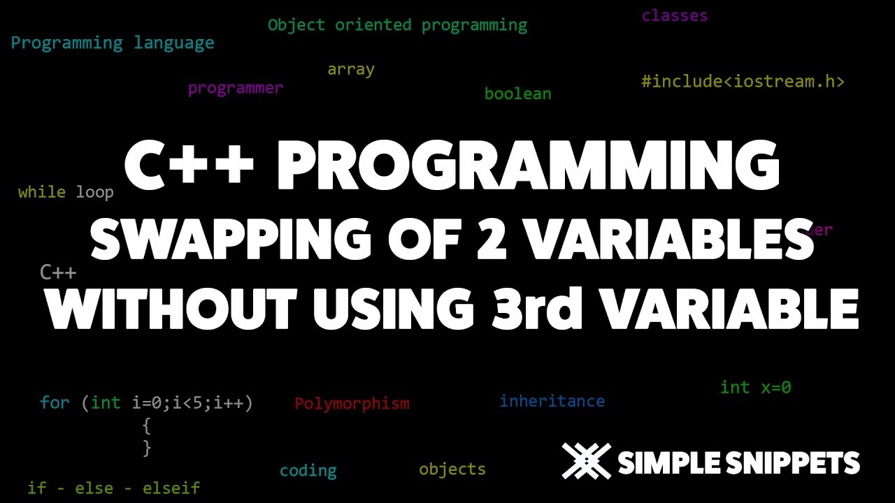 C++ program to Swap variables Without using 3rd Variable | C++ programming tutorials for beginners