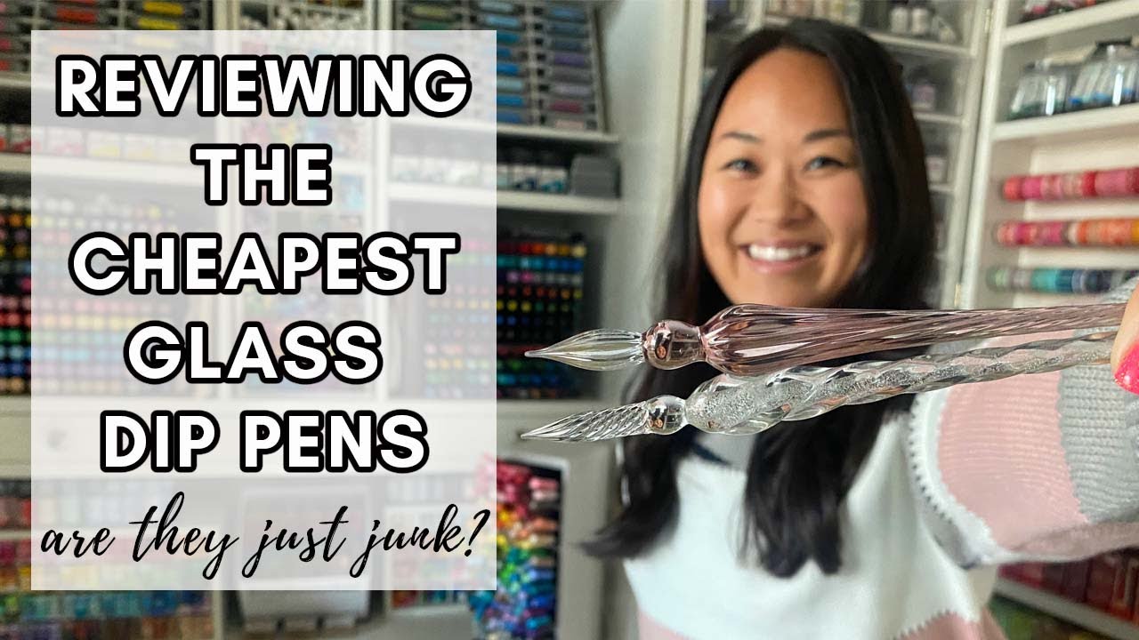 Testing the Two CHEAPEST Glass Dip Pens on Amazon! Unboxing & Review