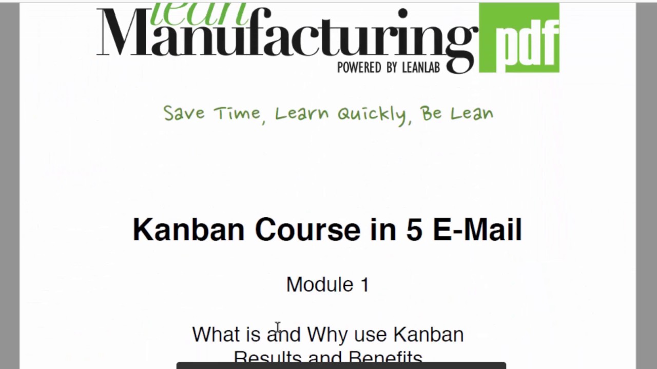 Kanban Course in PDFs
