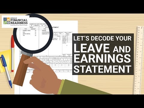 Military Touchpoint Series: Decode Your Leave and Earnings Statement