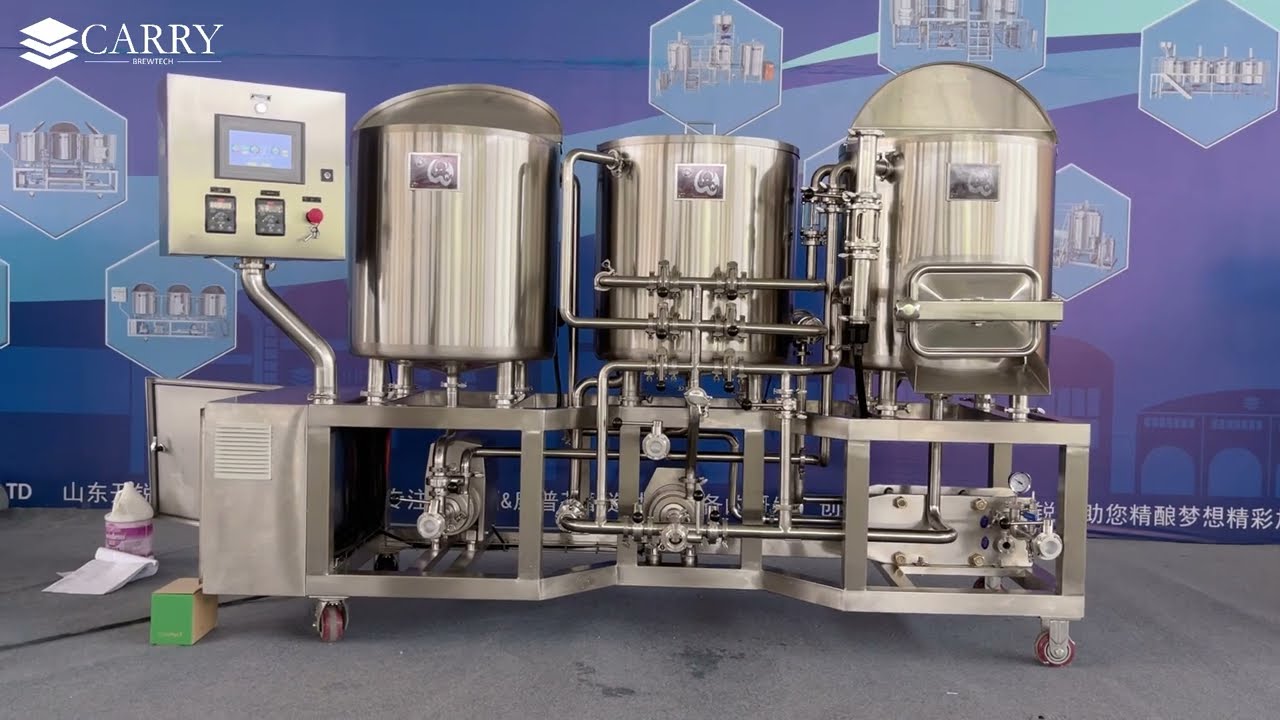 Carry Brewtech • 100L 3-vessel brewhouse with PLC controller, has finally arrived in Canada.