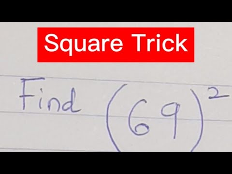 Find the square of 69 #maths #math #mathematics #square #squaretrick #squaretricks #mathematician