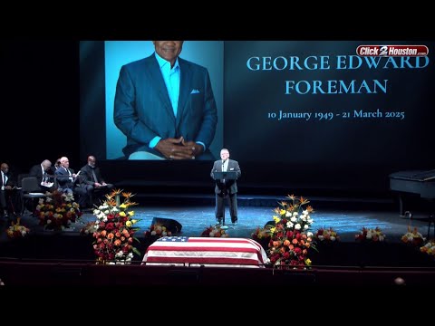 Boxing legend George Foreman honored at Houston memorial service