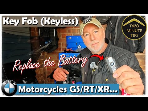 BMW Replace the Key Fob Battery - R1200 / R1250 GS/A / RT / XR etc - Two Minute Tips (Keyless Ride)