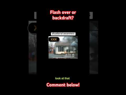 Flashover or backdraft? #fire #firefighter #structurefire #explore #funny
