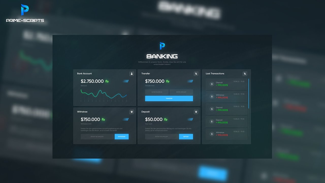 [FIVEM] [ESX] Prime Banking