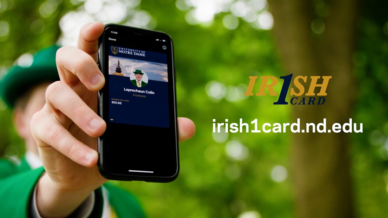Manage Irish1Card | Card Office | University of Notre Dame