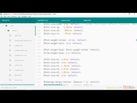 Learn Bootstrap 4 Projects Variable File | packtpub com - Mind Luster