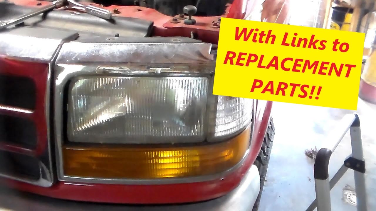 92-96 Ford Truck - How to Replace HEADLIGHT / MARKER LIGHT / BEZEL and TRIM - Easy!