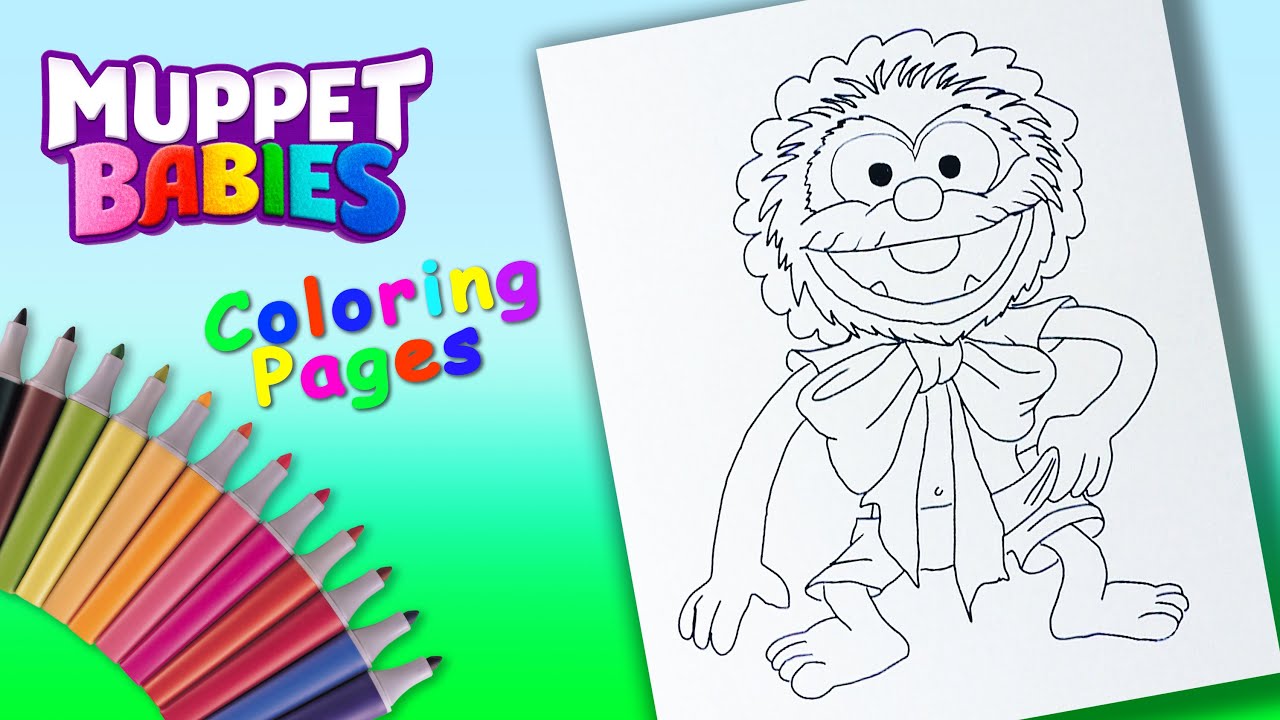 Coloring Disney Muppet Babies Baby Animal Coloring Book For Children