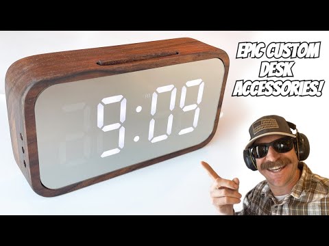 Woodworking EPIC Custom Desk Accessories!