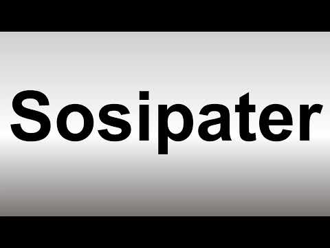 How to Pronounce Sosipater