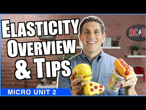 Elasticity Overview and Tips- Micro Topics 2.3, 2.4, and 2.5